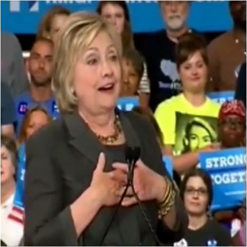 VIDEO: Seemingly exasperated Hillary reads 'sigh' off teleprompter ...
