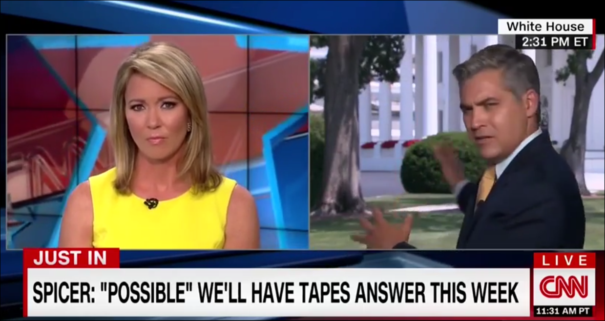 CNN reporter has tantrum live on air, calls WH spox 'useless ...
