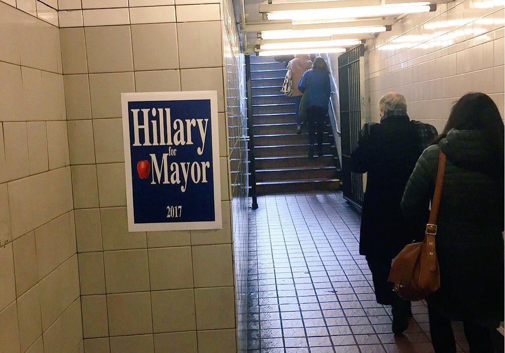 'Hillary for mayor' campaign gains steam in New York City ...