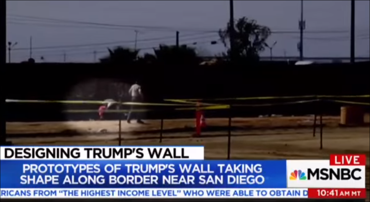 VIDEO: Illegals jump over border fence - as MSNBC reports on Trump wall ...
