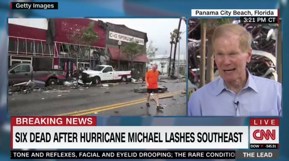 FL Sen. Nelson standing in hurricane devastation: 'The weather is great ...