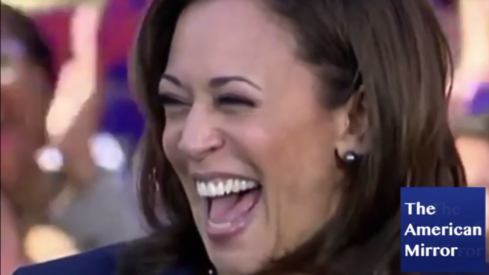 CACKLING KAMALA: Harris ends campaign kickoff speech with wild laugh ...