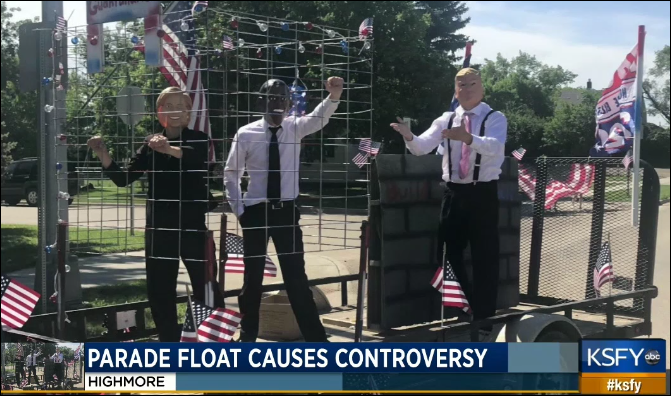 Caged Obama, Hillary on parade float causes stir in South Dakota ...