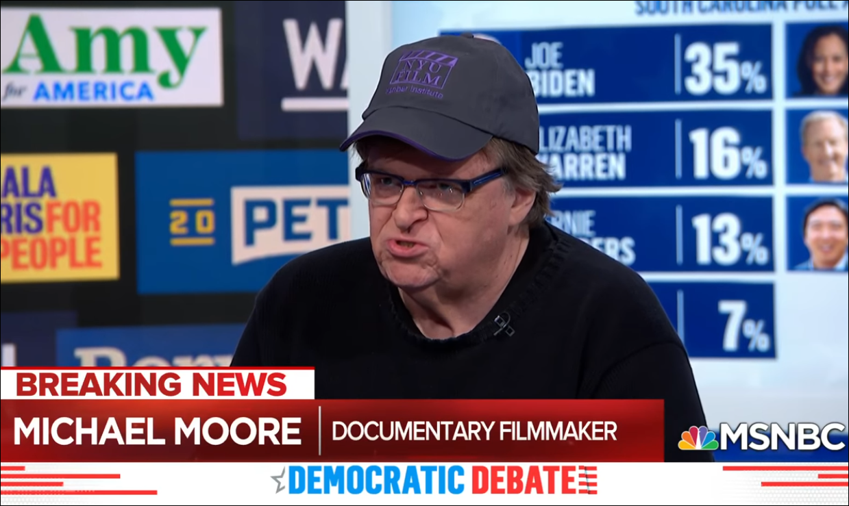 MICHAEL MOORE: 'I am the mainstream now of the Democratic Party ...