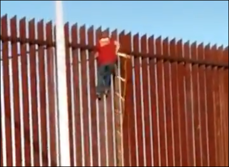 SHOCK VIDEO: Man scales 30-foot border wall - in 23 seconds ...