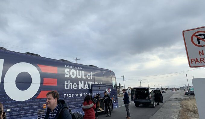 Biden bus breaks down in New Hampshire - TheAmericanMirror.com